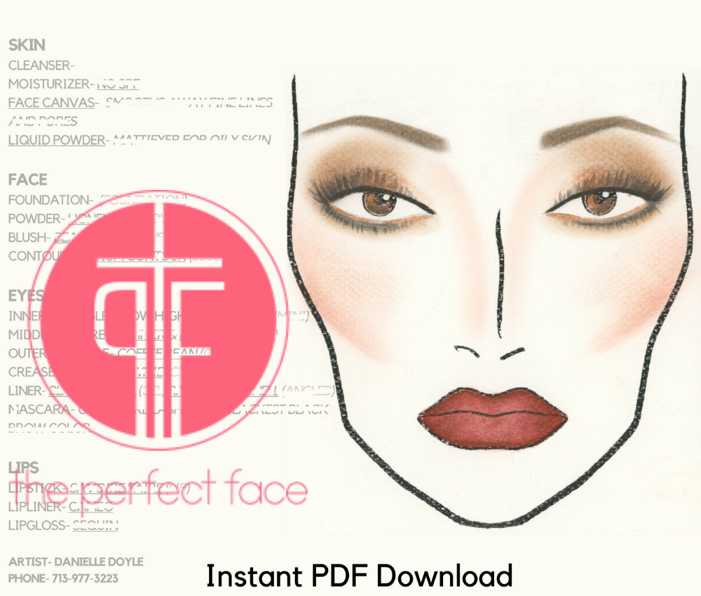 Face-Charts – TPF Cosmetics